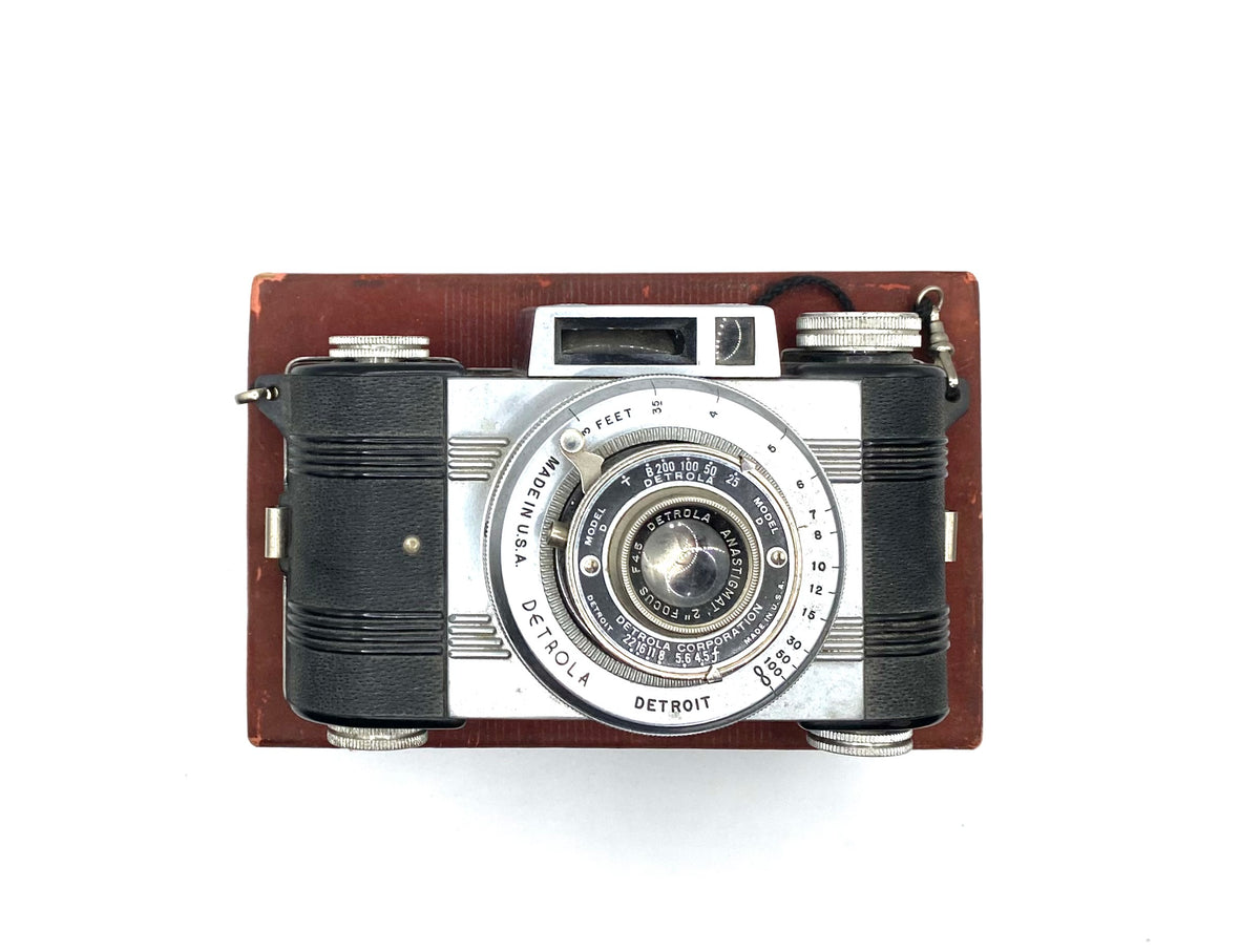 Antique camera, 1940, Detrola Model D Rangefinder Film Candid Camera ...