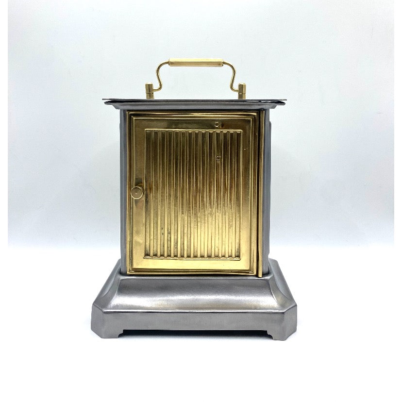 Antique German carriage alarm clock Junghans 1910s with a music box al ...