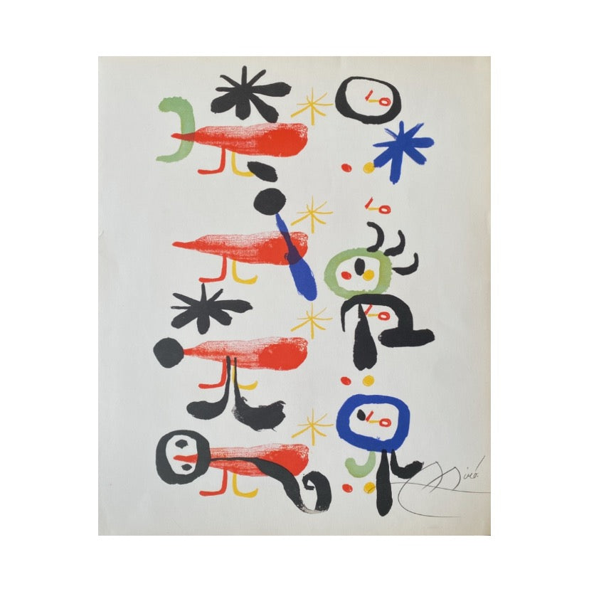 Joan miró, color lithography from “His Graphie Work” . – Iapello Arts ...