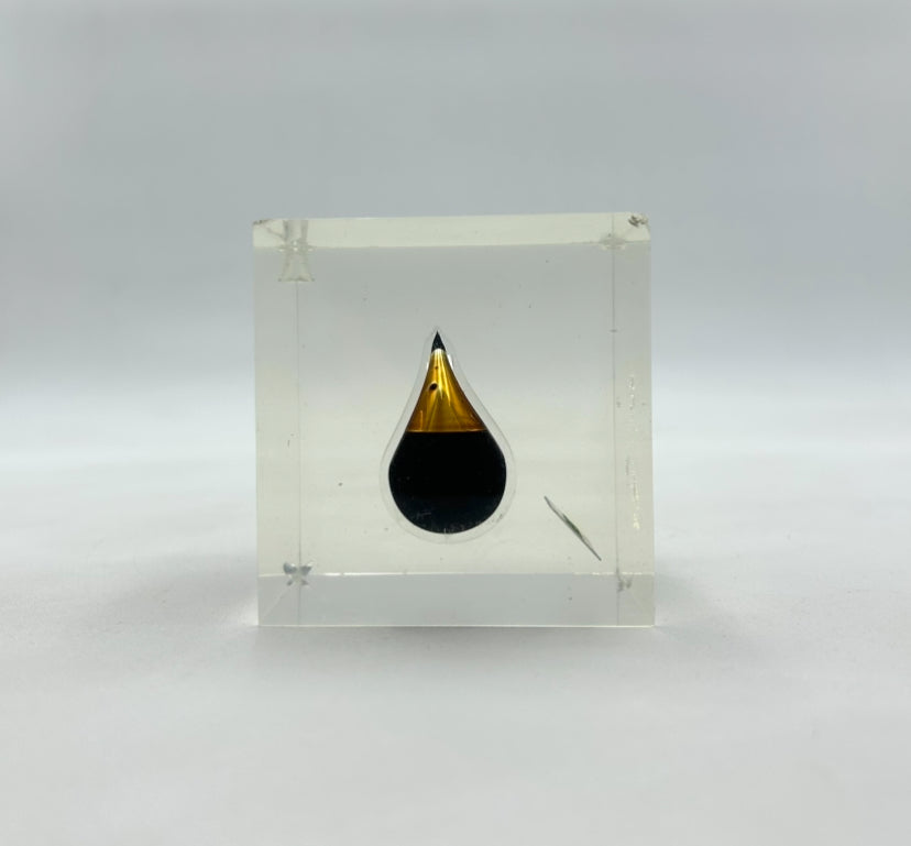 1980s Mexico, oil drop in acrylic cube with pemex logo. – Iapello Arts ...