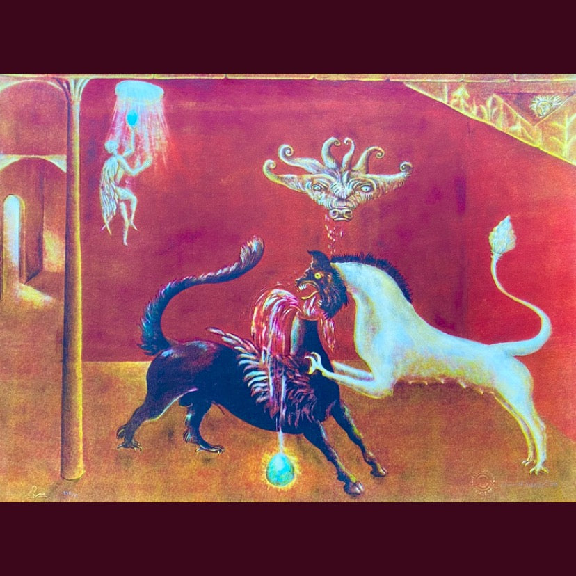 LEONORA CARRINGTON, lithography “Sacrament at Minos“. – Iapello Arts ...