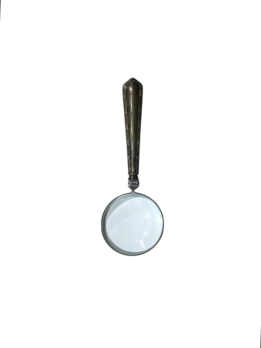 Beautiful, Antique, sterling Silver handled magnifying glass. Original ...