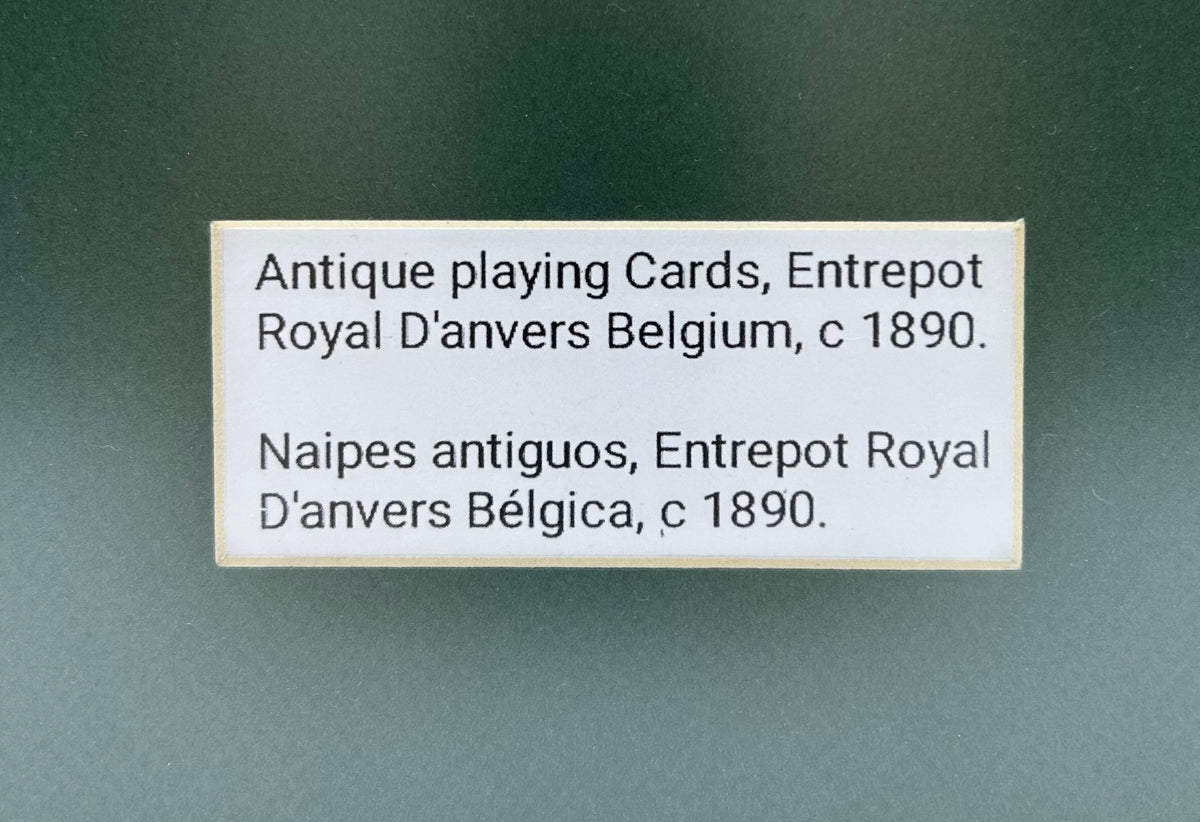 Antique 15 playing Cards with frame. – Iapello Arts & Antiques