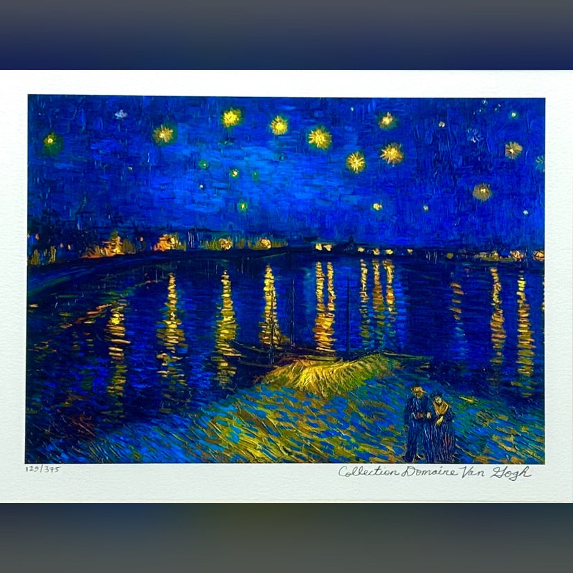 (after) Vincent Van Gogh “STARLIGHT OVER RHONE “. This piece comes wit ...