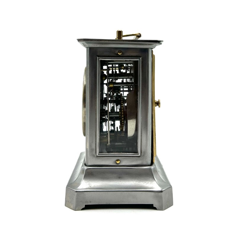 Antique German carriage alarm clock Junghans 1910s with a music box al ...