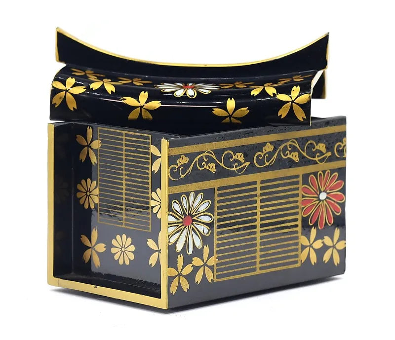 Vintage Japanese Hina Doll Lacquer Chest Box Girls Day Wood Decoration ...