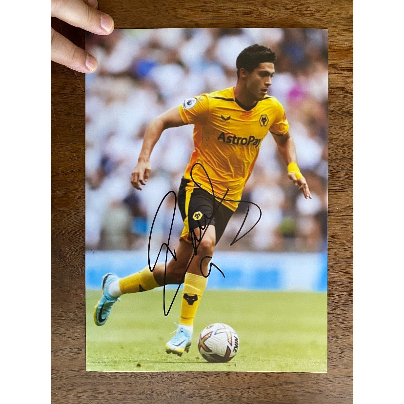 Football Raul Jimenez hand signed Wolverhampton Wanderers colour photo ...