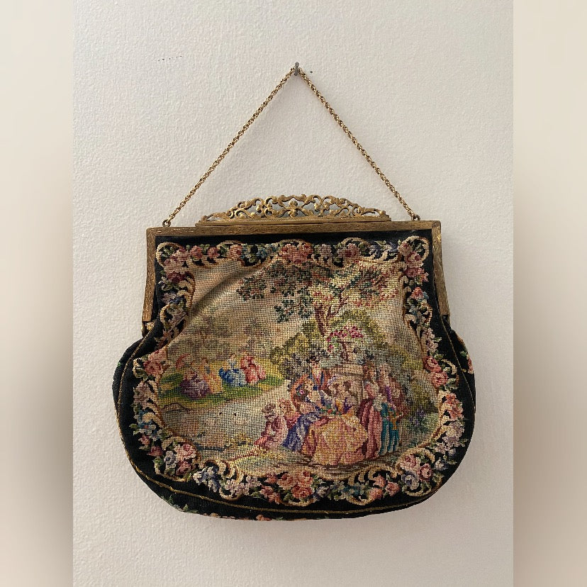 Early 20th c. Austrian Petite Point Purse with Silver Frame. – Iapello ...