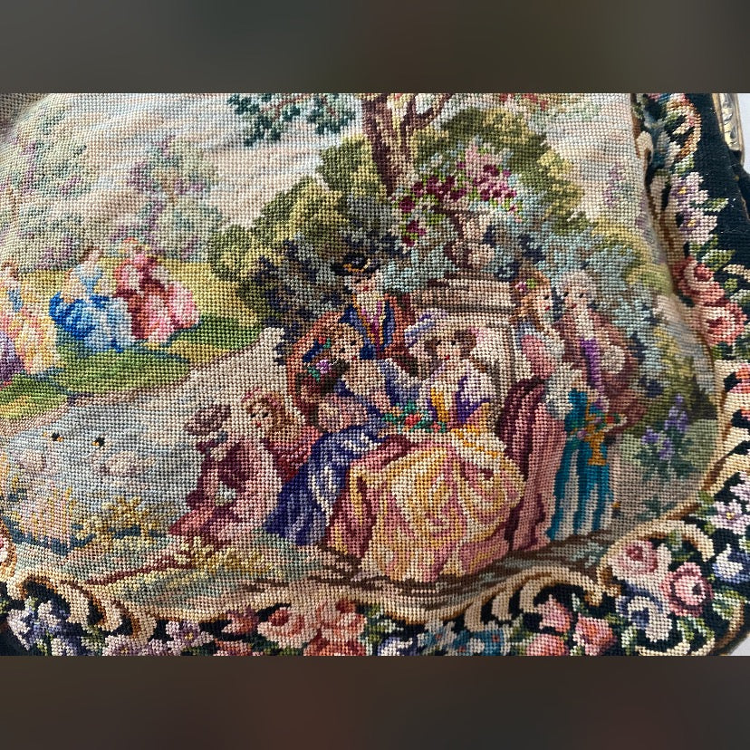 Early 20th c. Austrian Petite Point Purse with Silver Frame. – Iapello ...