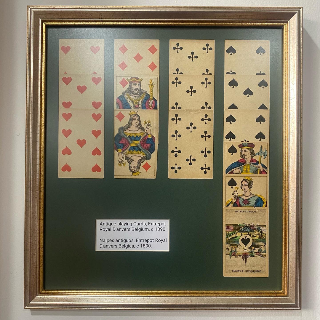 Antique 15 playing Cards with frame. – Iapello Arts & Antiques