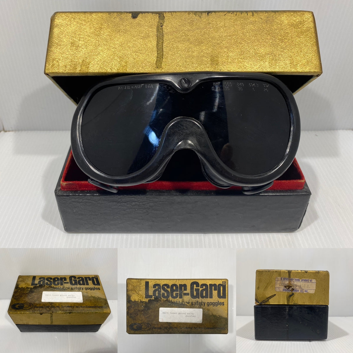 NASA Laser-Gard Safety Goggles. In the original box, Glendale Optical ...