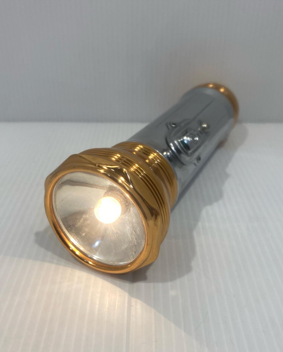 Original antique copper bullet shaped Winchester flashlight. New never ...